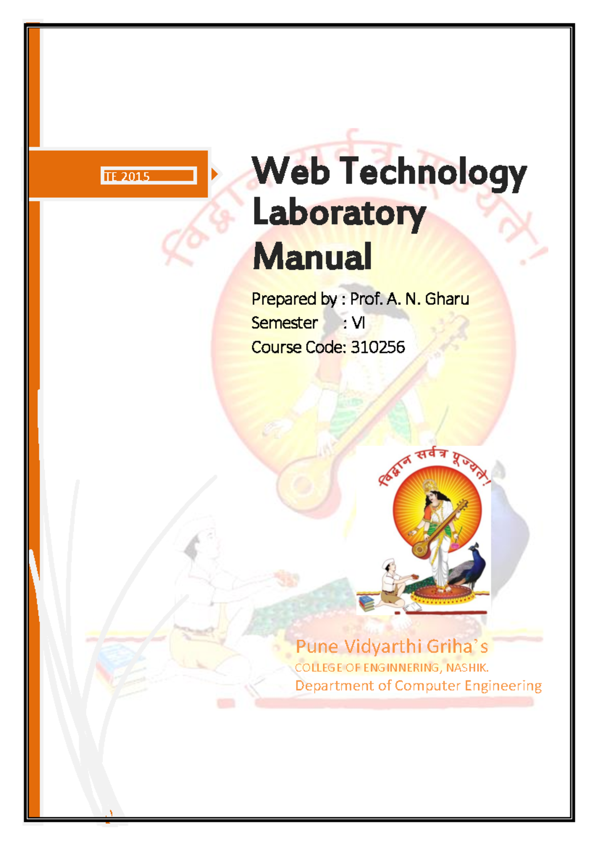 Wt lab manual 2019 - TE 2015 Pattern Web Technology Laboratory Manual ...