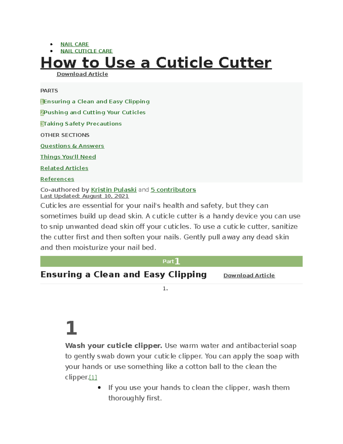 NAIL CARE - yea - NAIL CARE NAIL CUTICLE CARE How to Use a Cuticle ...