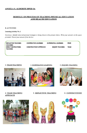 Physicaleducation Grade 3 - QUARTER I Lesson 1: BODY SHAPES AND ACTION ...