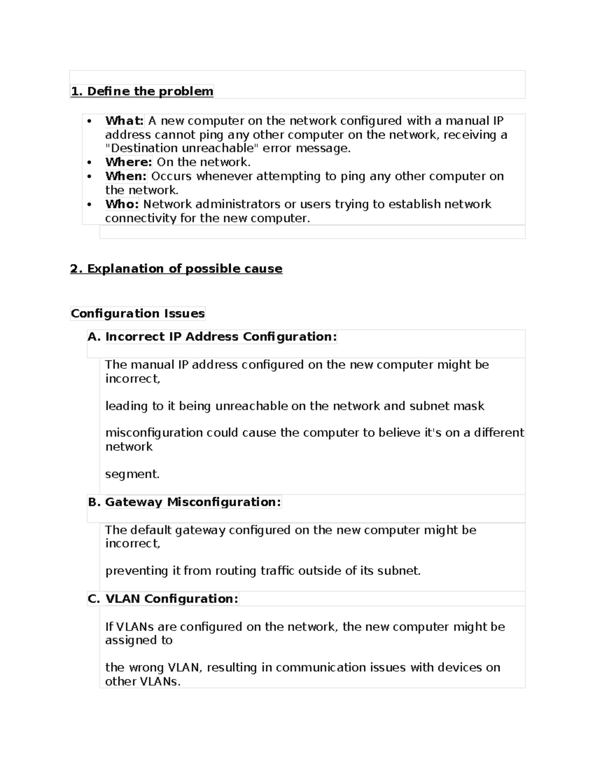P2 doc - project - 1. Define the problem What: A new computer on the ...