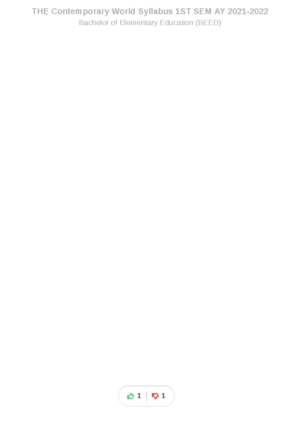 The-contemporary-world-syllabuss - THE Contemporary World Syllabus 1ST ...