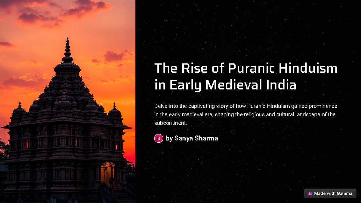 The Rise of Puranic Hinduism in Early Medieval India - The Rise of ...