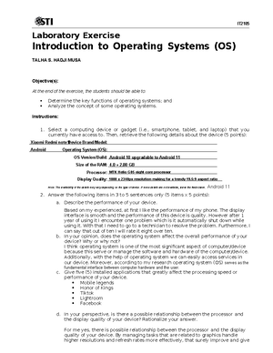 09 Activity 1 - ARG - TH 09 *Property of STI Instructions: 1. Read and ...