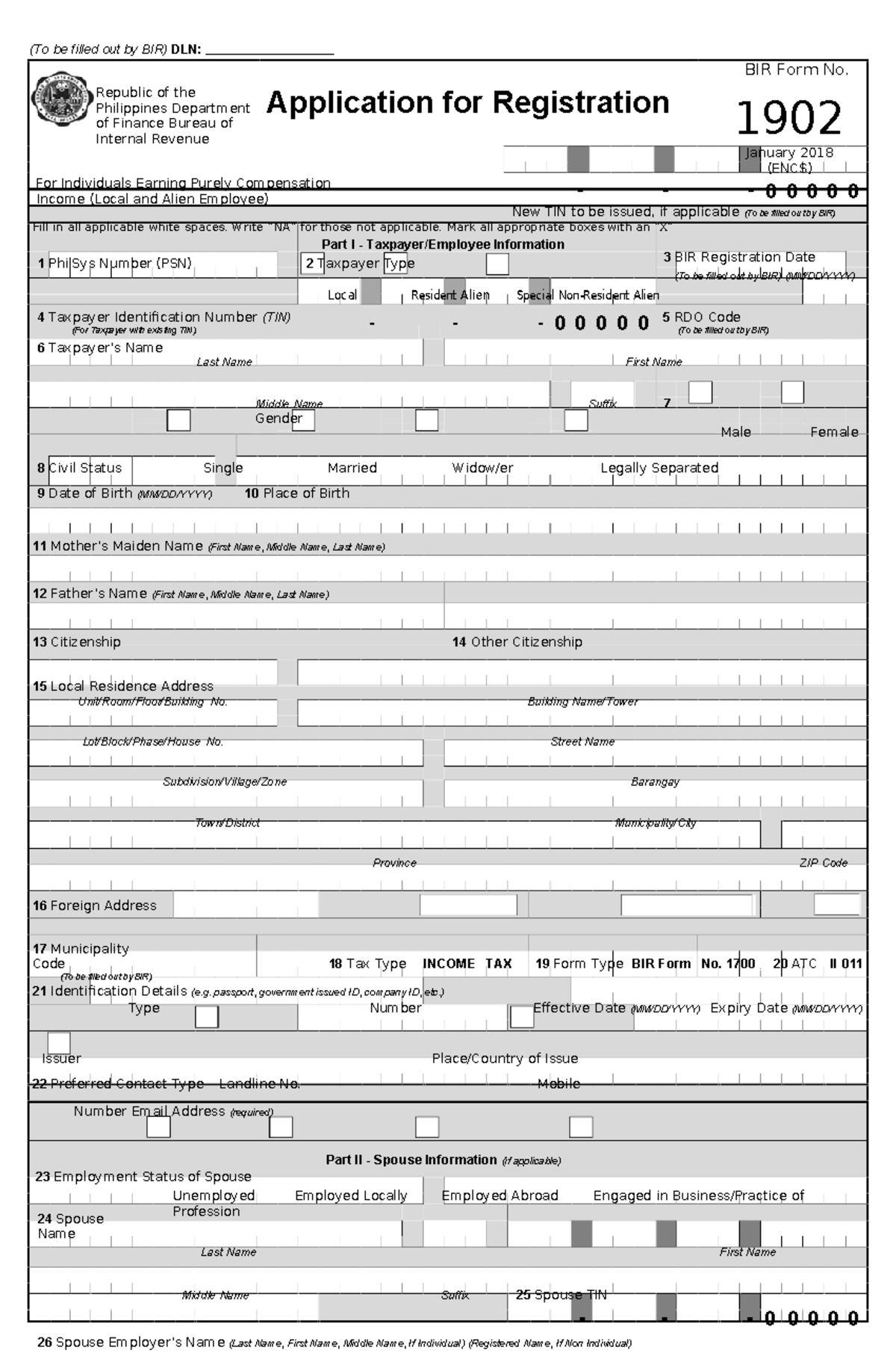 1902 January 2018 ENCS final - (To be filled out by BIR) DLN: BIR Form ...
