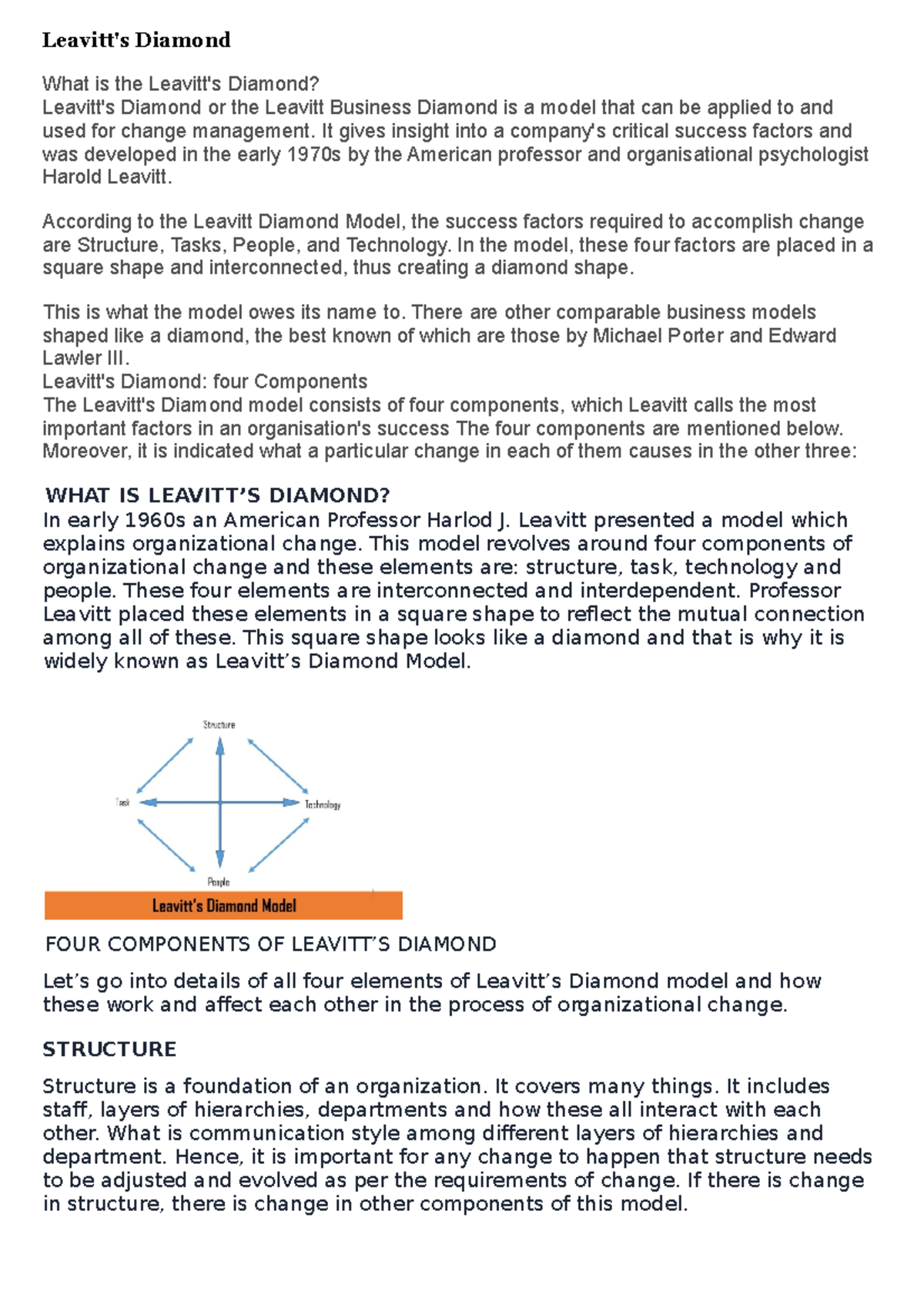 Lcm unit 4 - Lecture notes 1 - Leavitt's Diamond What is the Leavitt's ...