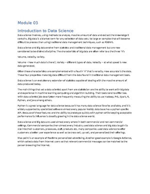Understanding Big Data Module 03 - Understanding Big Data Big data is a ...