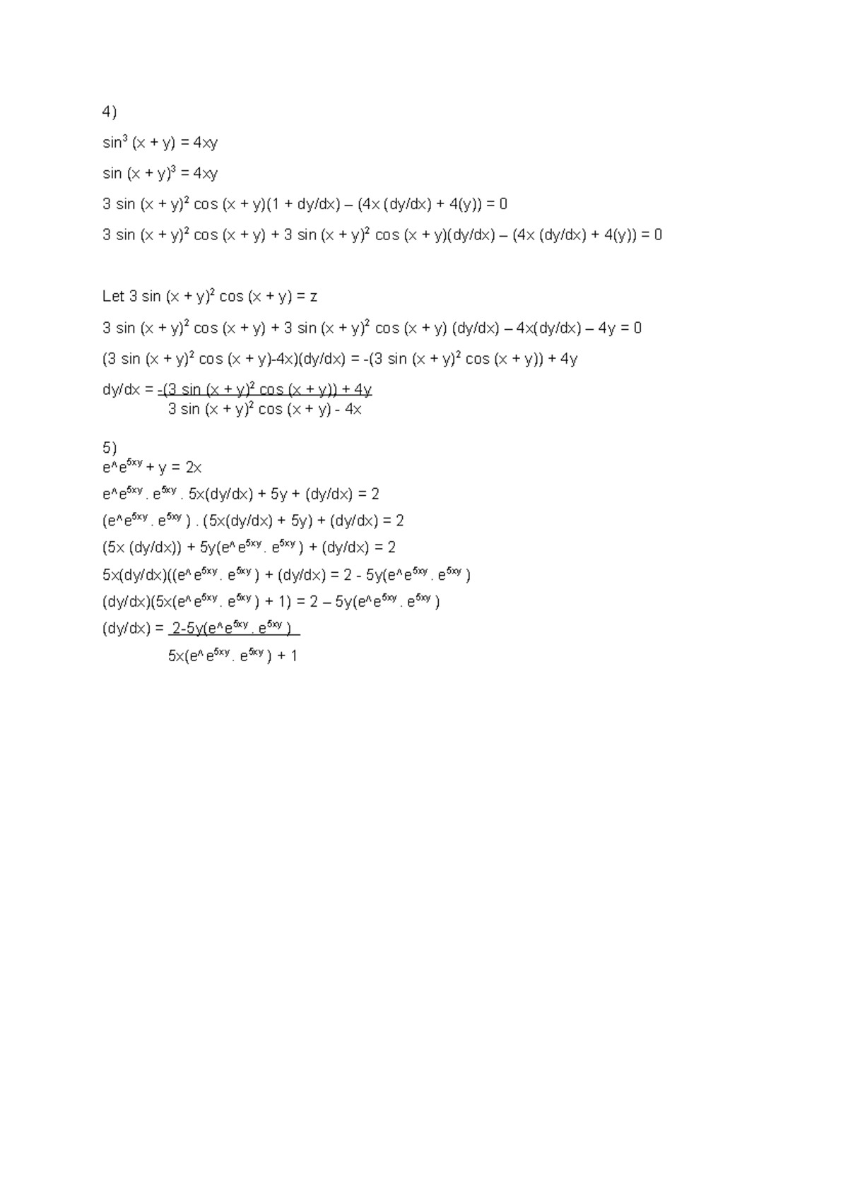 Lab 4 & 5 - tuto lab - 4) sin 3 (x + y) = 4xy sin (x + y) 3 = 4xy 3 sin ... Lab 4 & 5 - tuto lab - 4) sin 3 (x + y) = 4xy sin (x + y) 3 = 4xy 3 sin ...