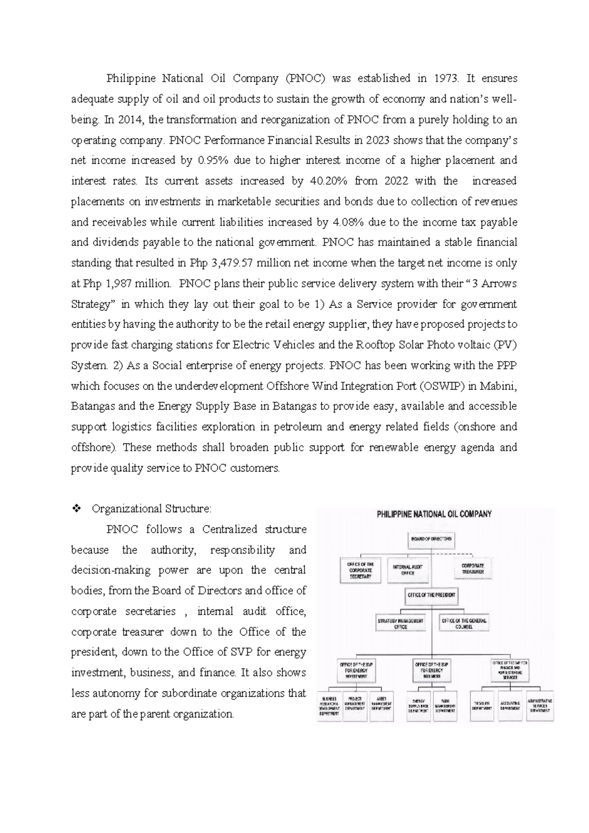 PNOC - Term paper about PNOC - Philippine National Oil Company (PNOC ...