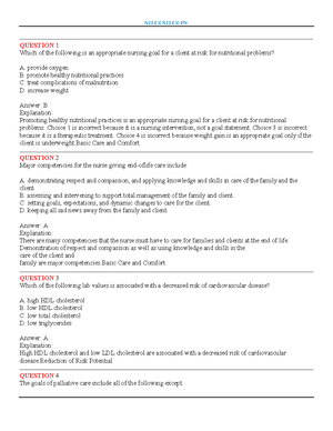 Kaplan pn nclex B - Notes - 1 LPN/LVN contributes to the planning of ...