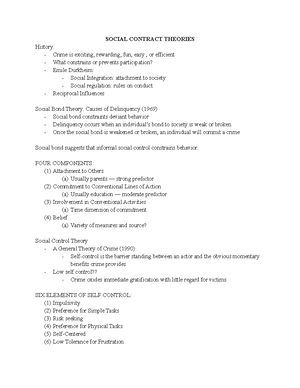Study Guide 2 - Criminological theories in social environments ...