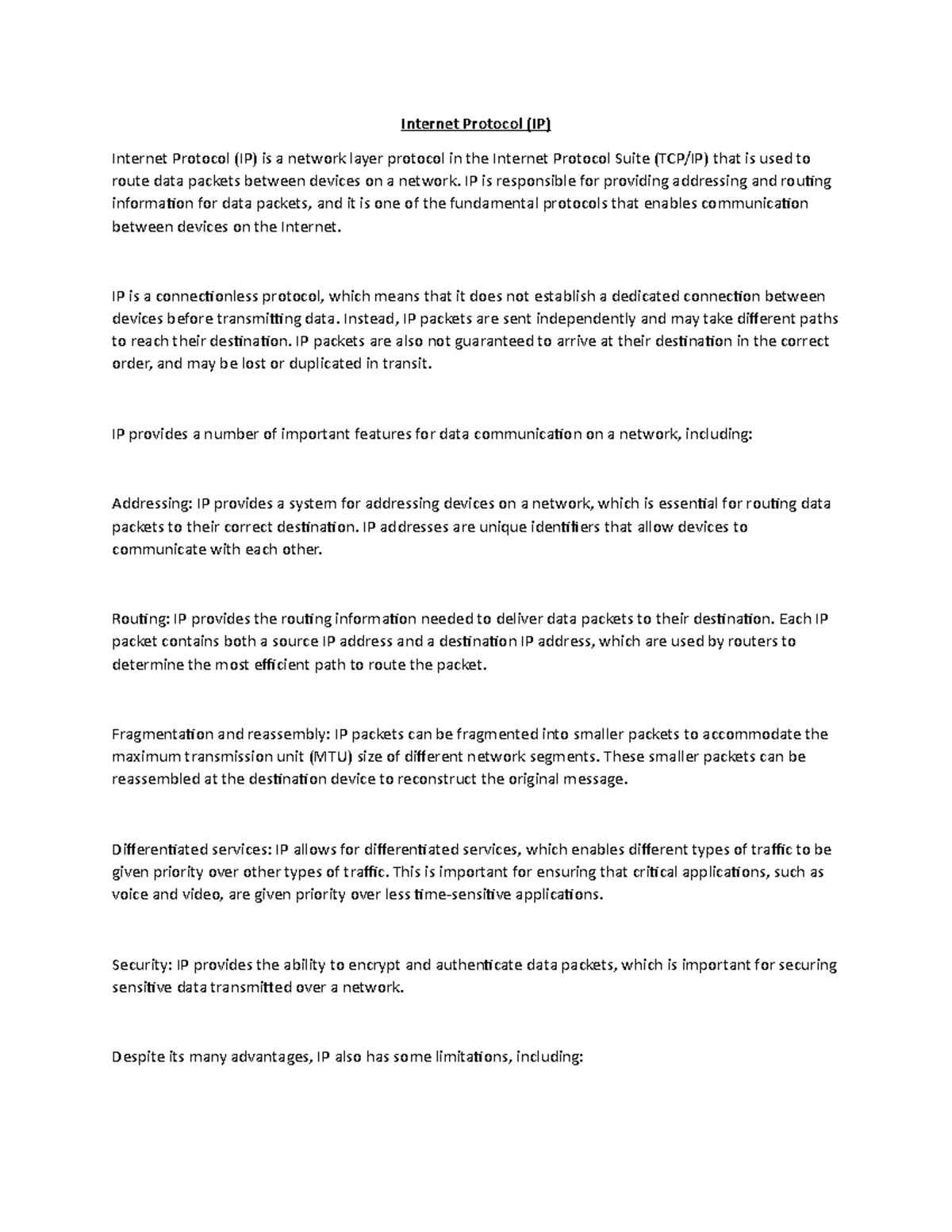 Internet Protocol Ip Internet Protocol Ip Internet Protocol Ip