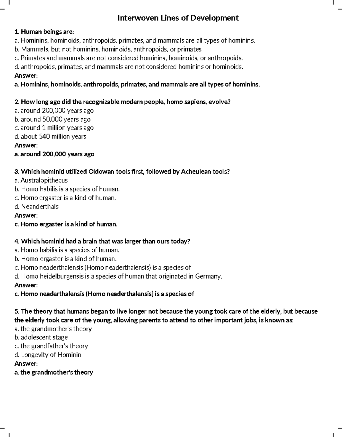 Interwoven Lines of Development - Developmental Psychology - DHVSU ...