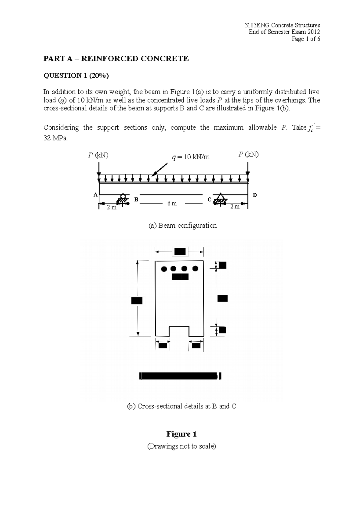 3103ENG Final Exam Questions - End of Semester Exam 2012 Page 1 of 6 ...