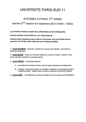 Examen 23 Juin 2015, questions - EXAMEN D.F.A.S.P - 4EME ANNEE UE 47 ...