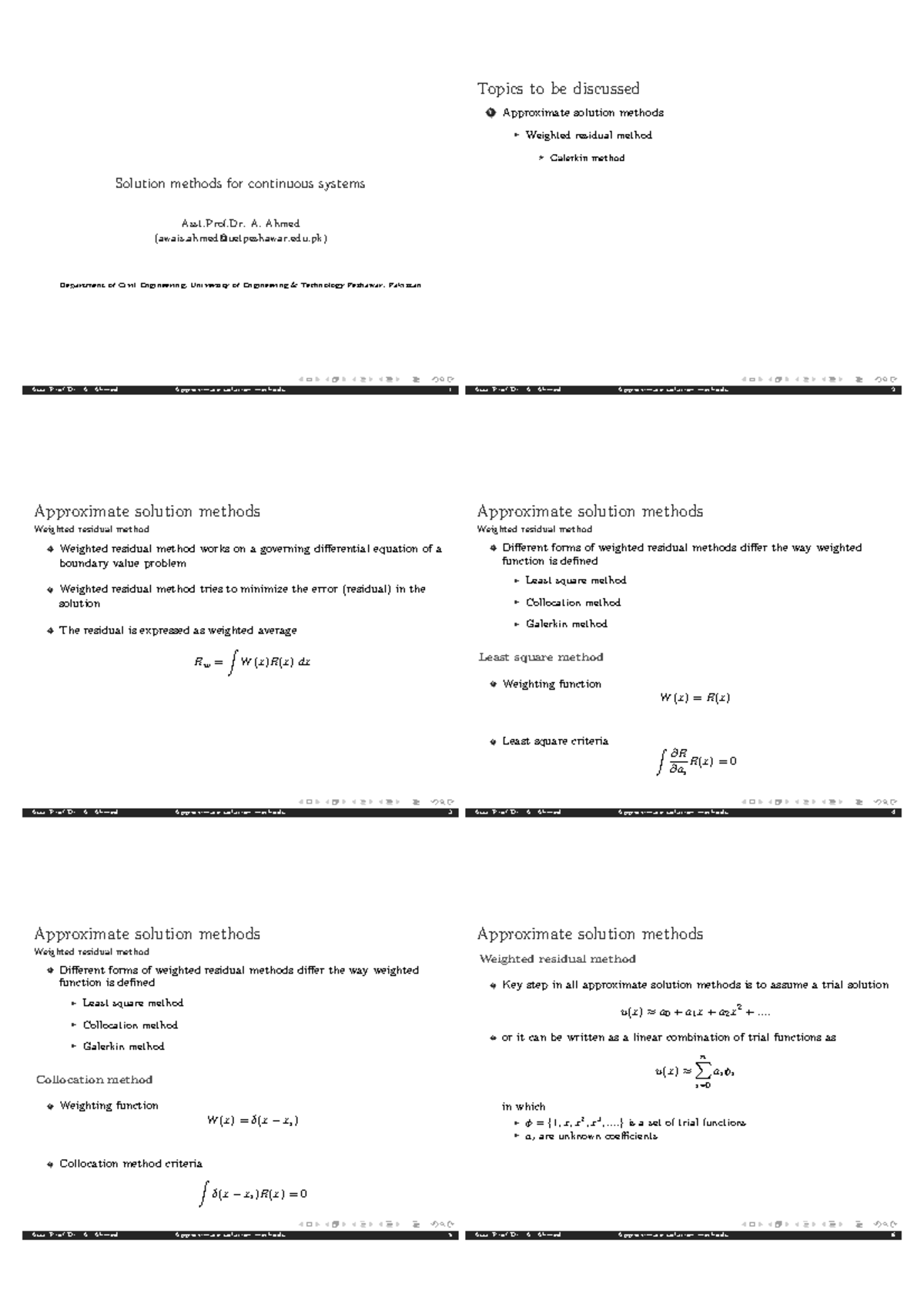 Lecture 04Notes - Solution methods for continuous systems Asst.Prof. A ...