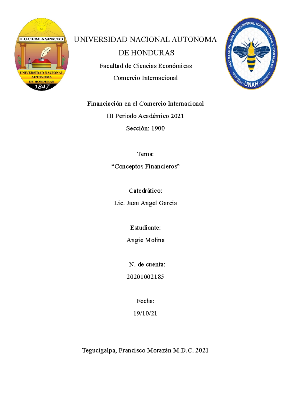 Angie Molina Financiaciondel Comercio 2021 - UNIVERSIDAD NACIONAL ...
