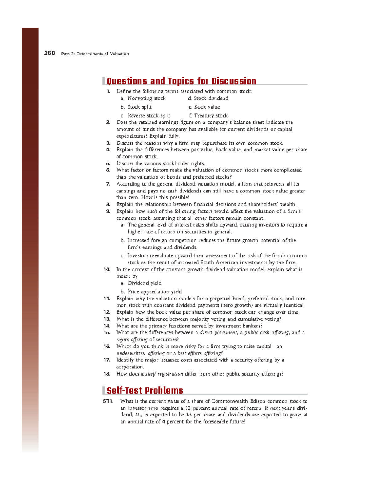 Contemporary financial management 98 - Questions and Topics for ...