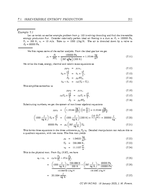 Thermodynamics Lecture 10 - 236 CHAPTER 6. ENTROPY And because Tres > 0 ...