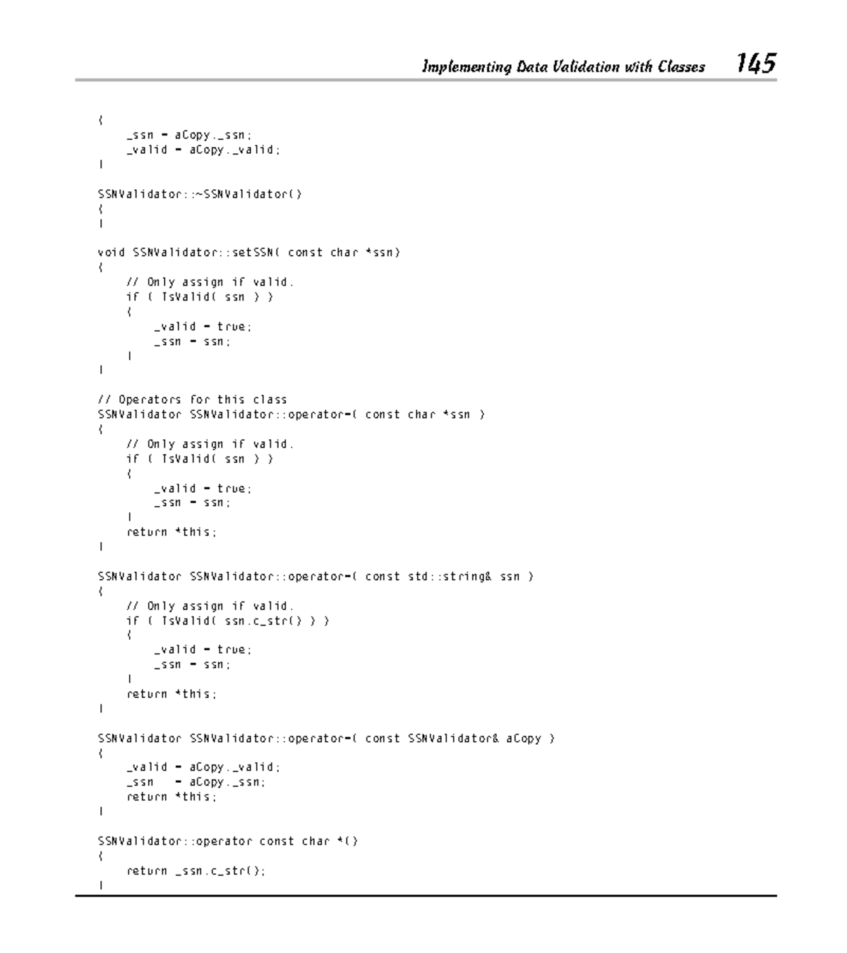 C Timesaving Techniques 28 Implementing Data Validation With Classes 145 Ssn