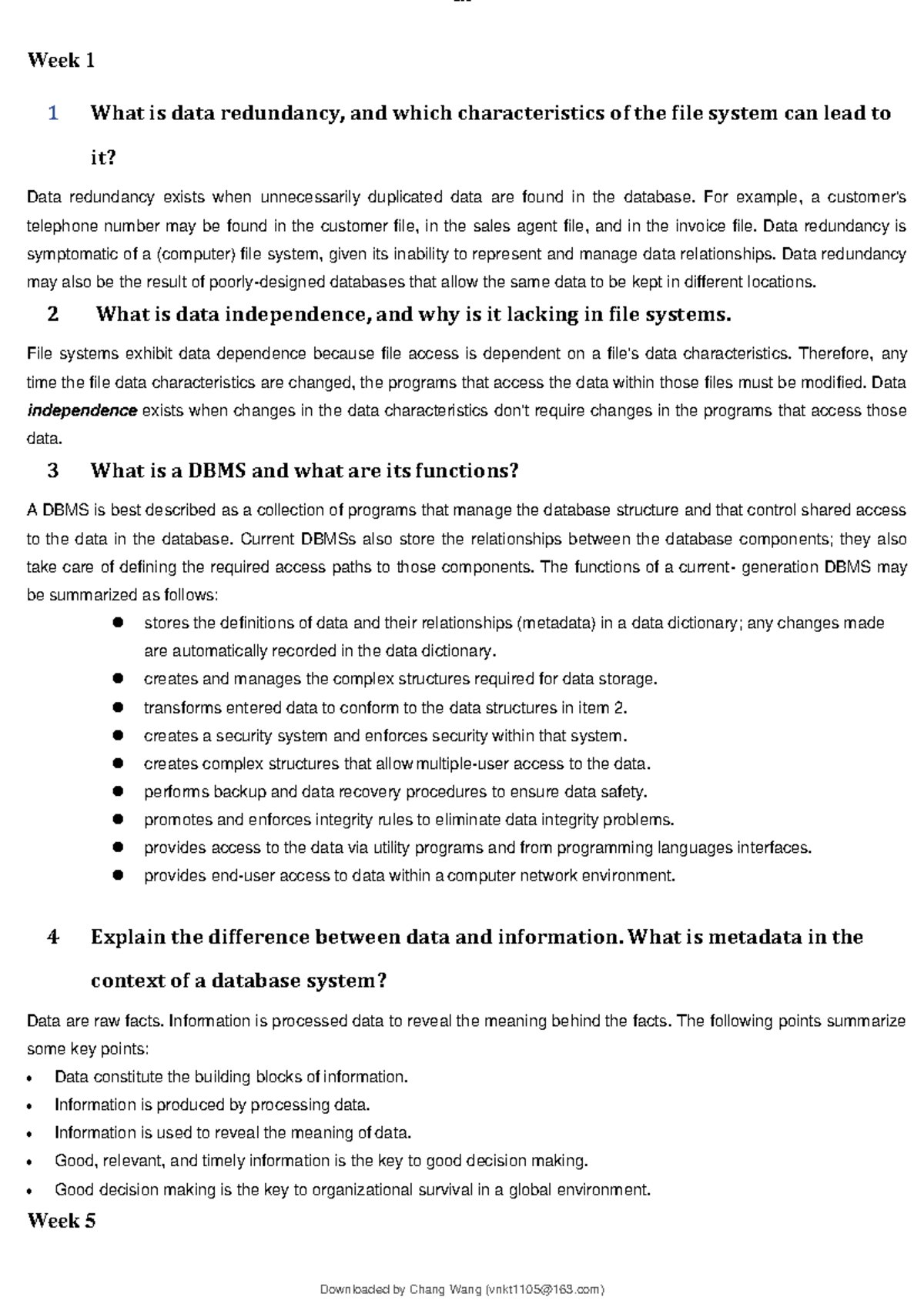 Big data-exam-big-data-exam-questions pool - Week 1 1 What is data ...