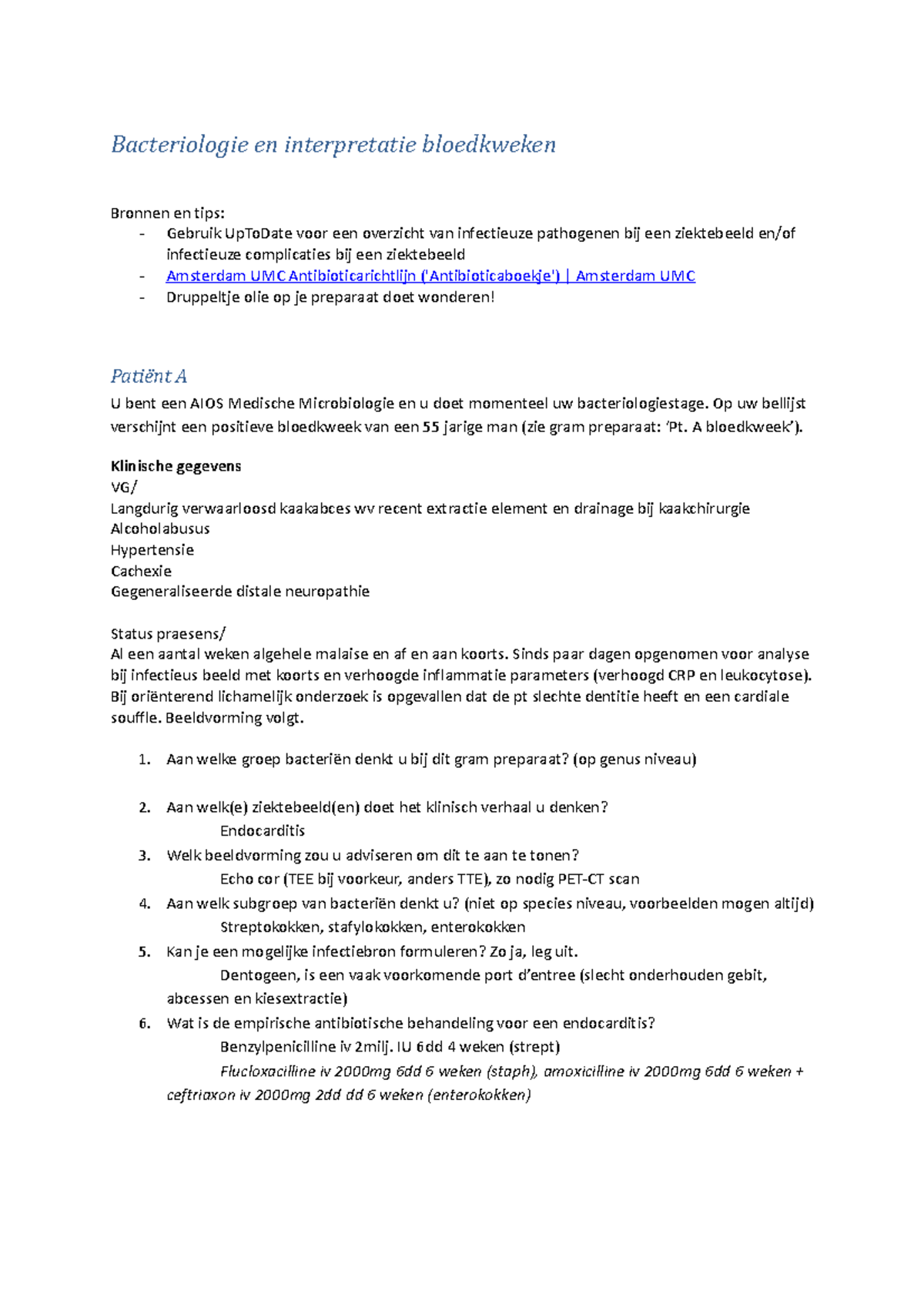 Bacteriologie en interpretatie bloedkweken - Op uw bellijst verschijnt ...