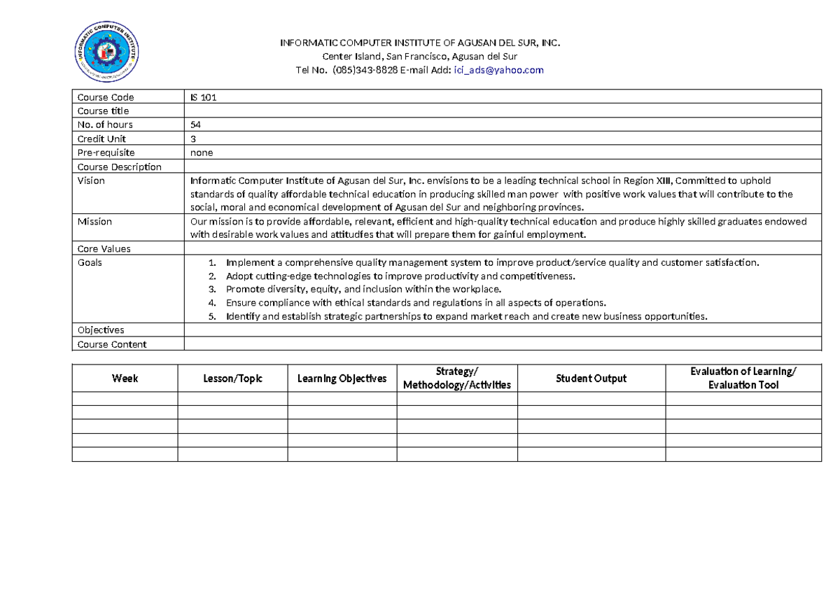 4. Business Intelligence - Center Island, San Francisco, Agusan del Sur ...