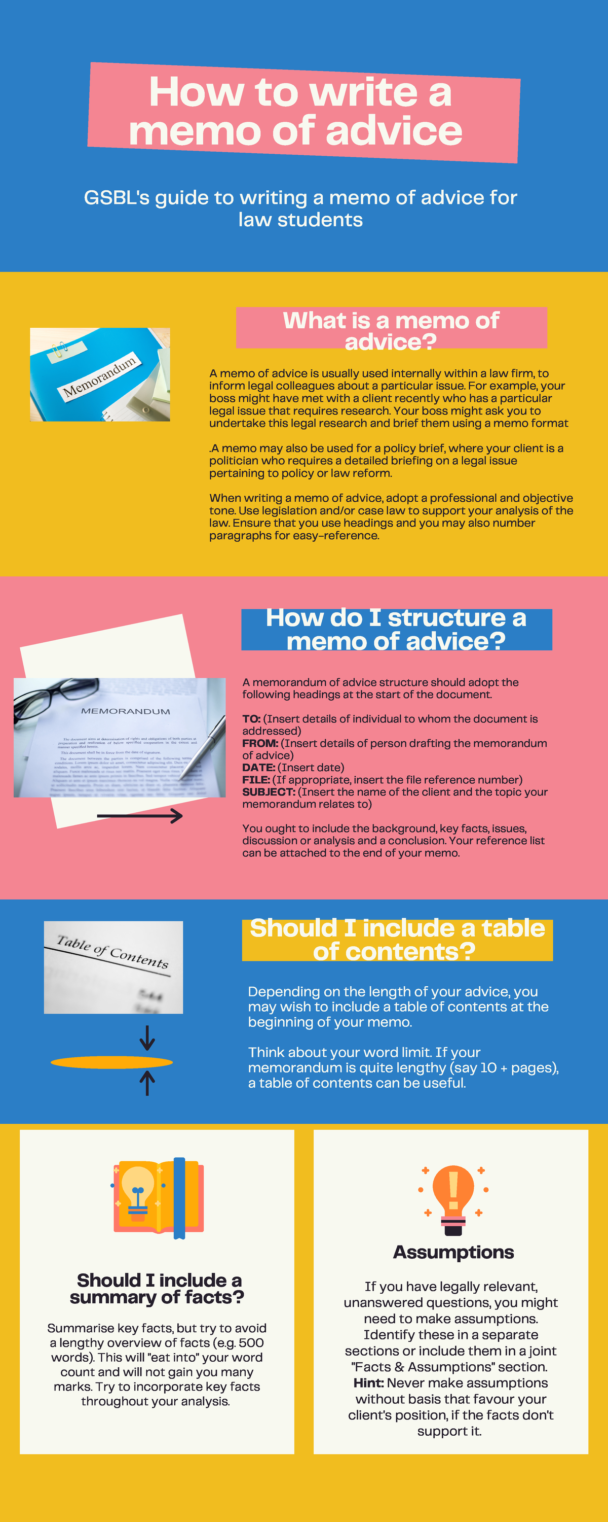 How to Write a Memo of Advice - Infographic v1 - ! Should I include a ...