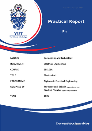 VUT - Electronics 1 - Studocu