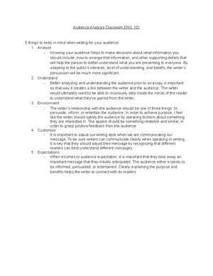 English 101 Reflection Final - Final Reflection: After taking this ...