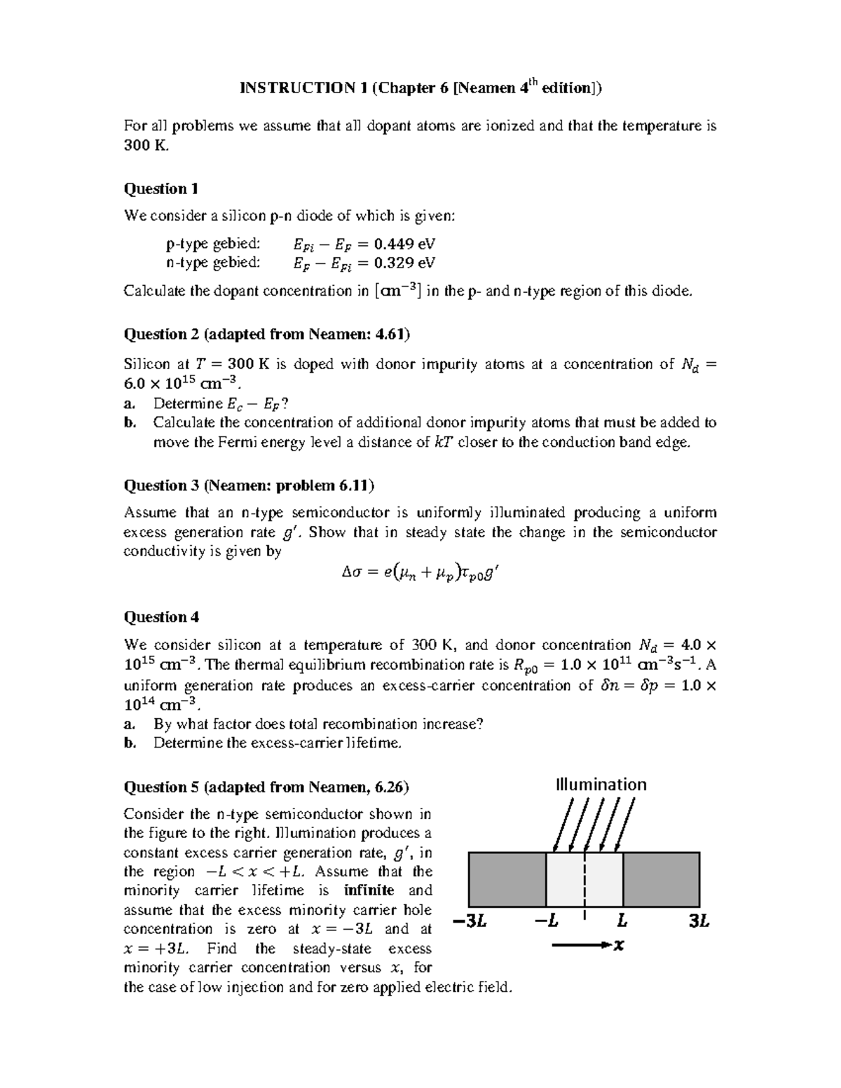 Instruction 1 - Semiconductor Components - INSTRUCTION 1 (Chapter 6 ...
