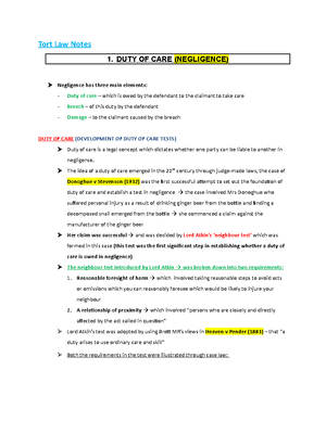 Donoghue v Stevenson - Narrow Ratio - The ‘narrow ratio’ in Donoghue v ...