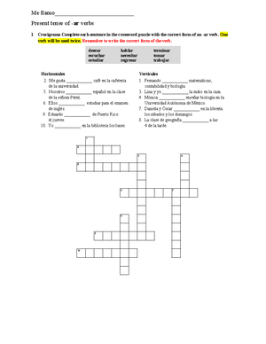 Practice activity Chapter 5 - más práctica Lección 5 Contextos 1 ...