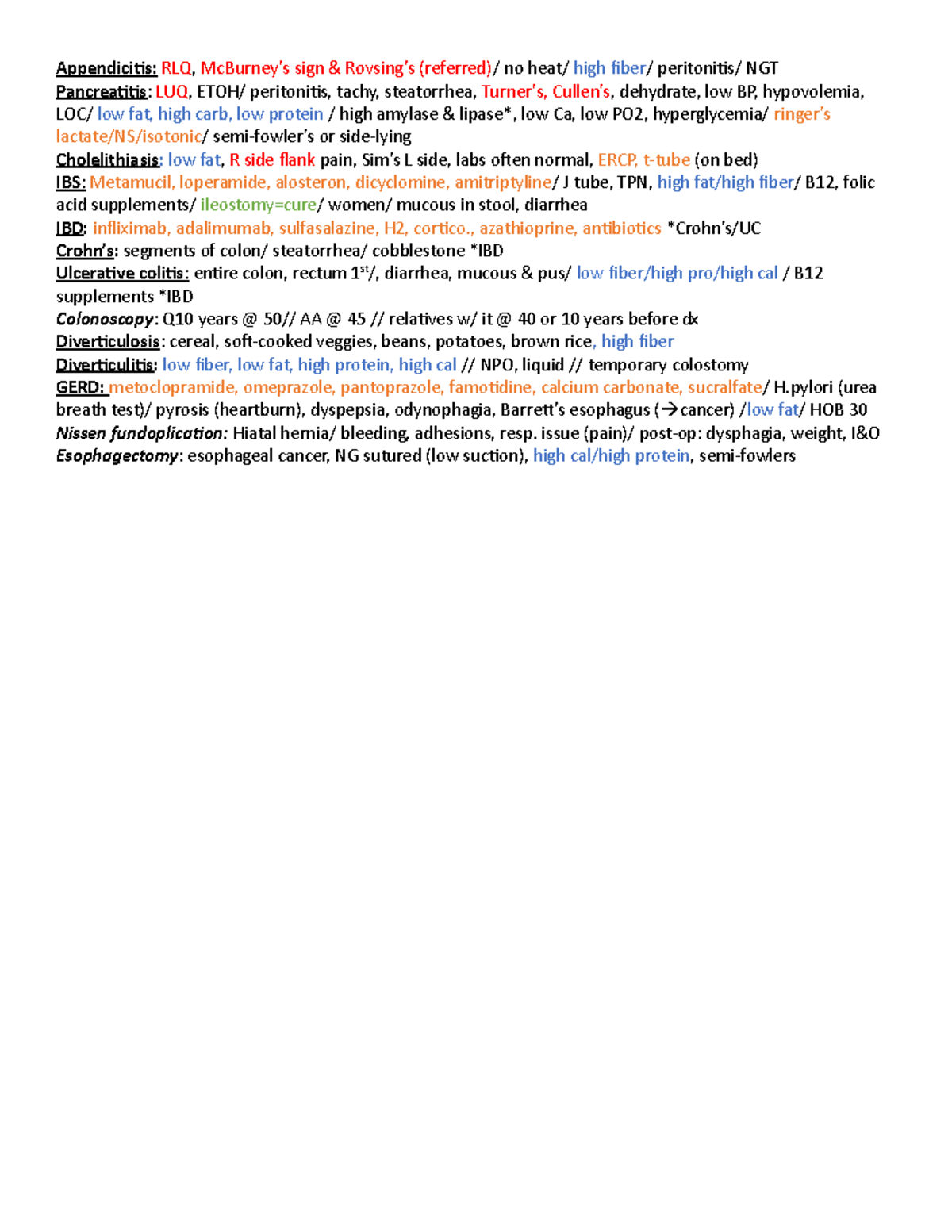 GI lecture highlights - Appendicitis: RLQ, McBurney’s sign & Rovsing’s ...