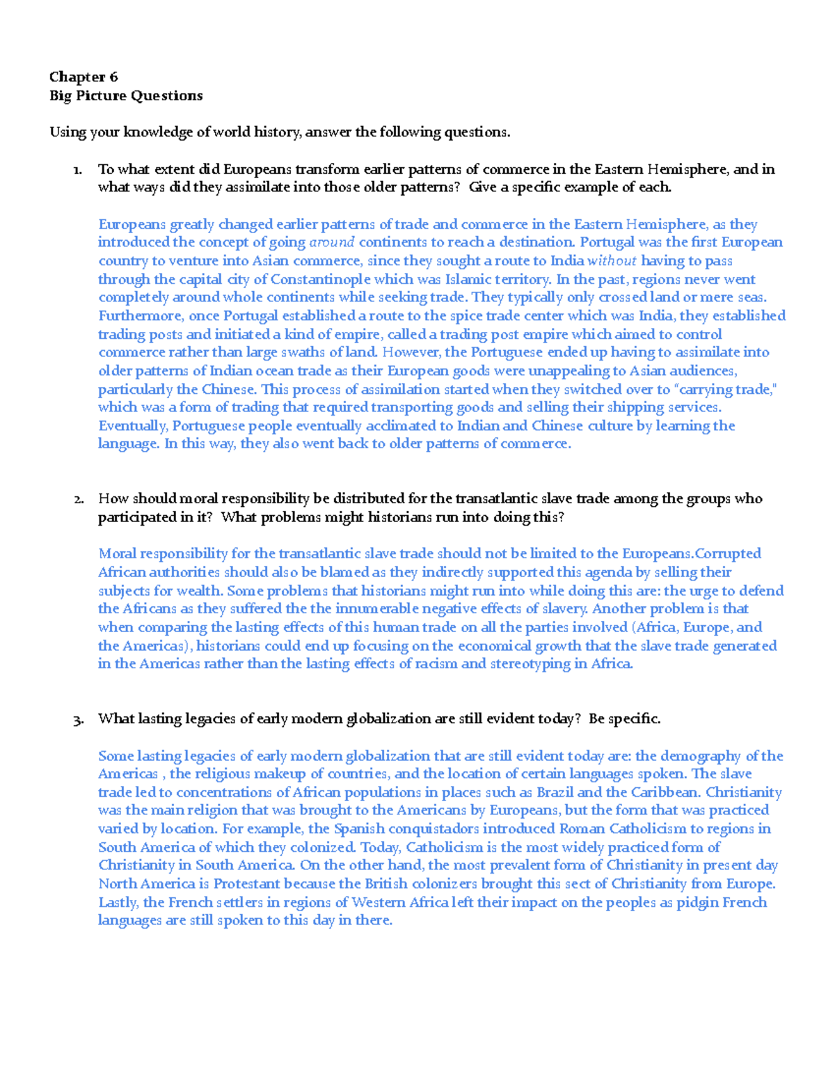 Chapter 6 BPQ - In 1788, several significant events occurred around the ...