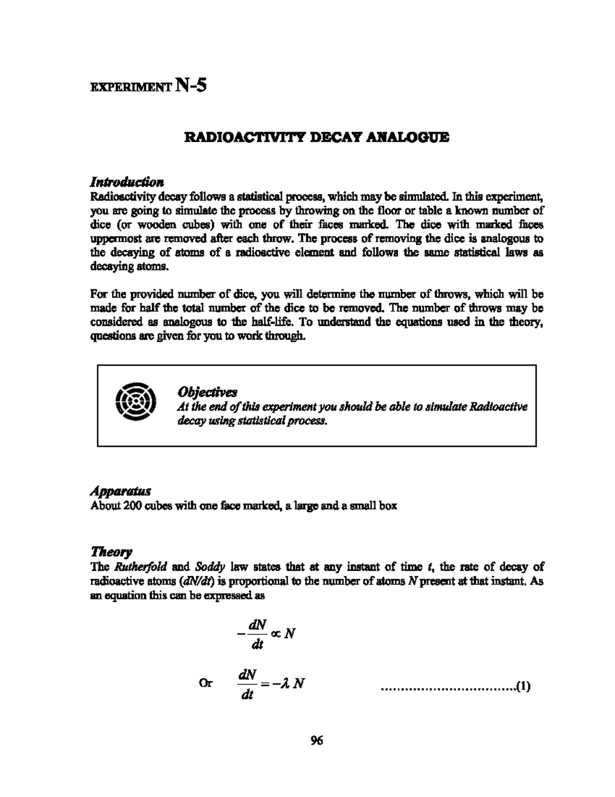 N-5 Radioactivity decay anague - Education - Studocu