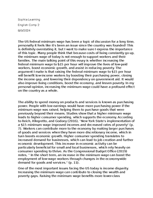 Touchstone - Sophia Learning English Composition II April 29, 2024 "The ...