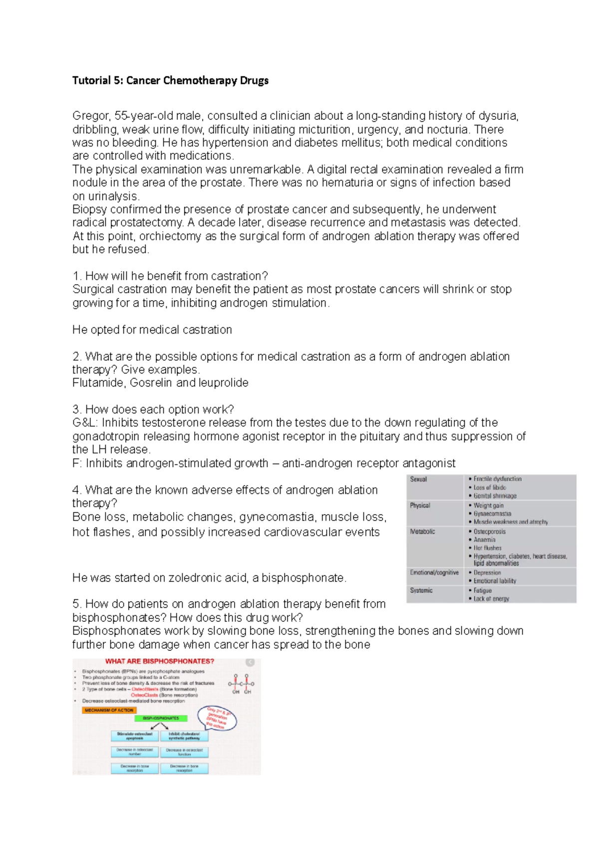 Cancer Chemotherapy Drugs Tutorial - 091709 - Studocu