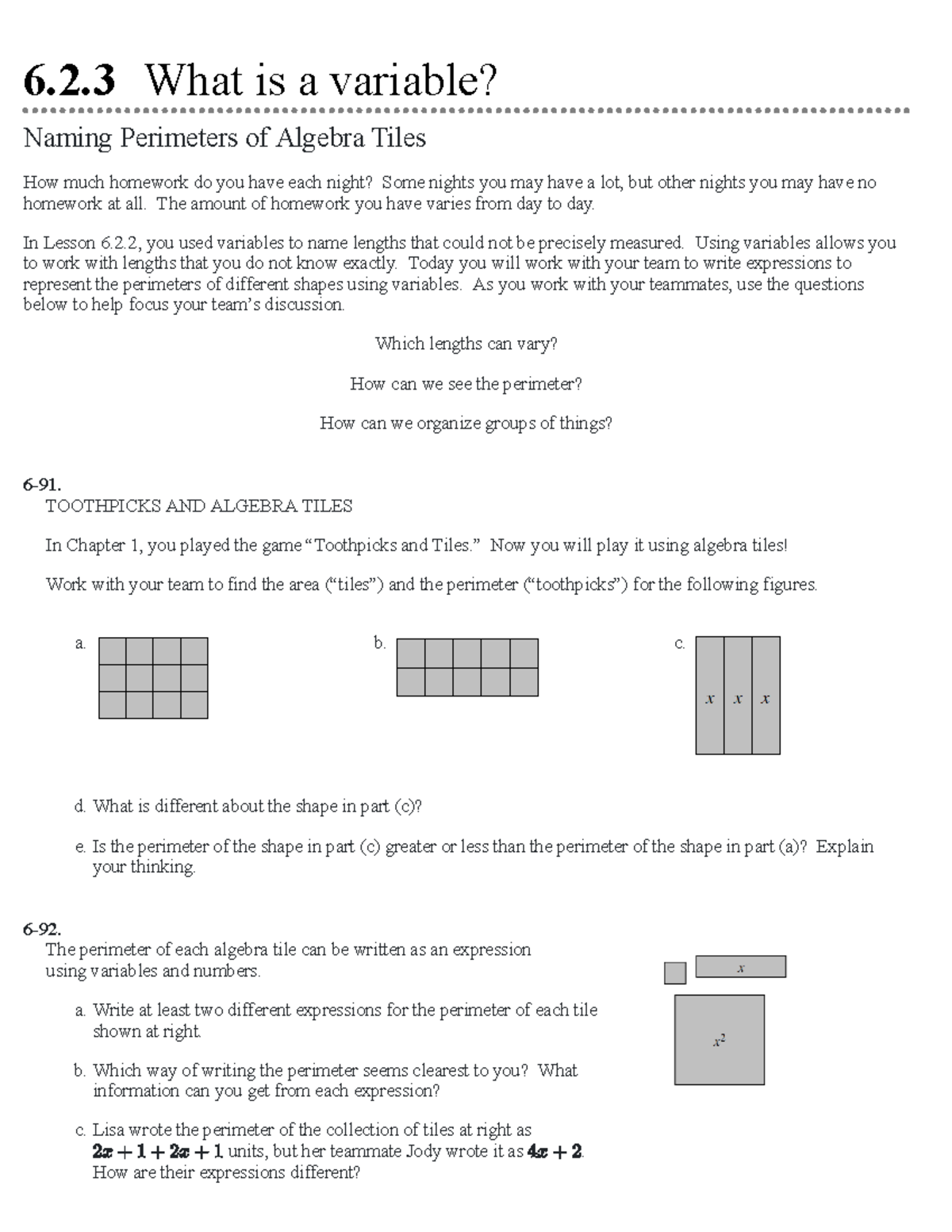 CCA2-6 practice problems with logs - 6.2 What is a variable? Naming ...