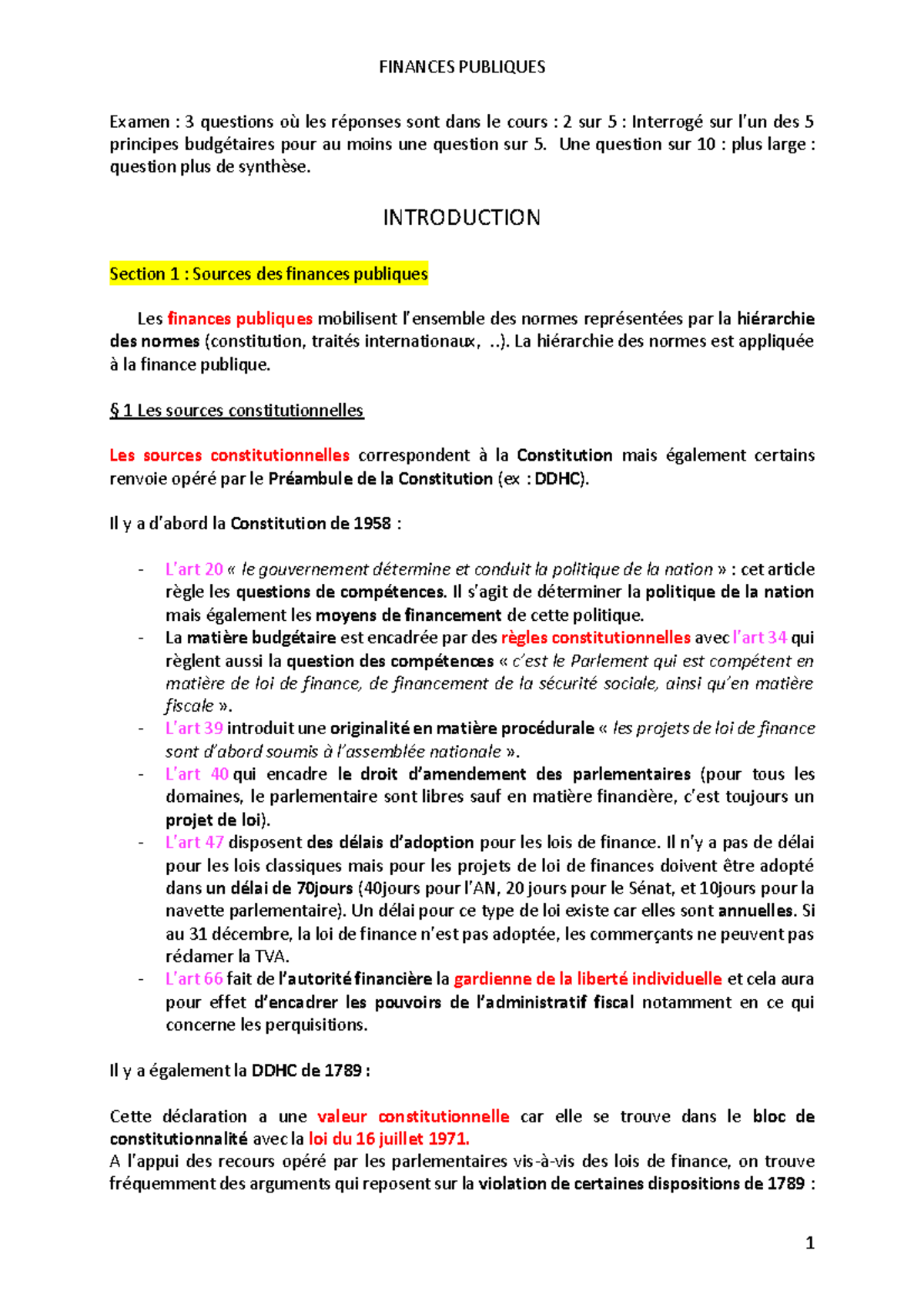 Cours Finances publiques - Warning: TT: undefined function: 32 Warning: TT: undefined function ...