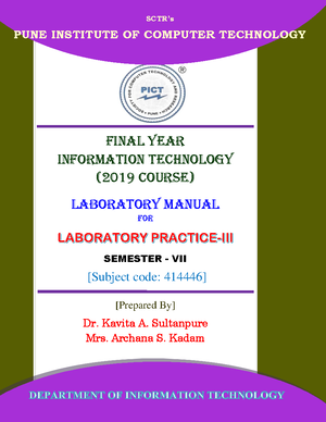 ISR Lab print - ISR output of practical for BE information technology ...