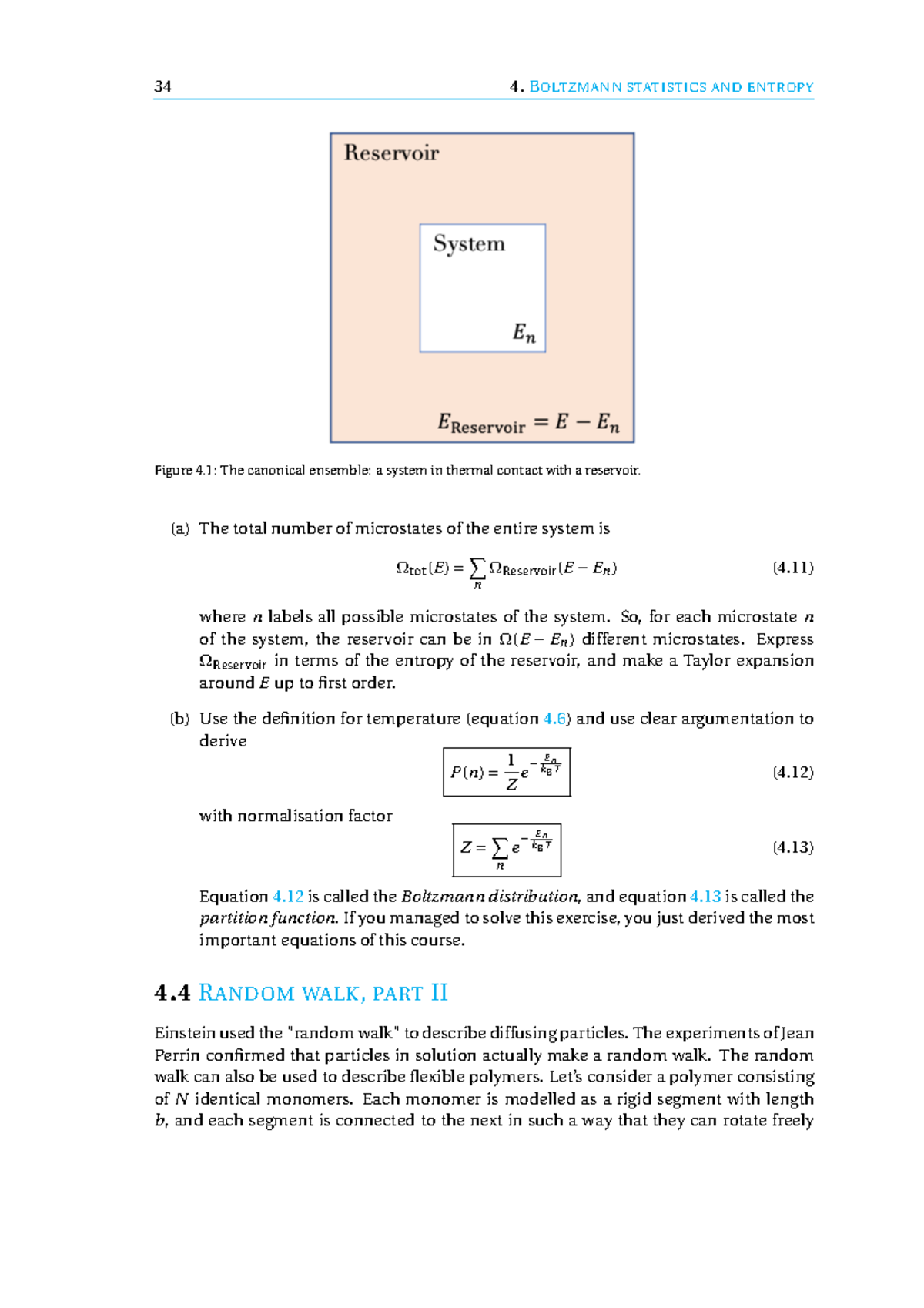 Statistical Physics NB2220 Exercise 4 4 revised - 34 4 STATISTICS AND ...