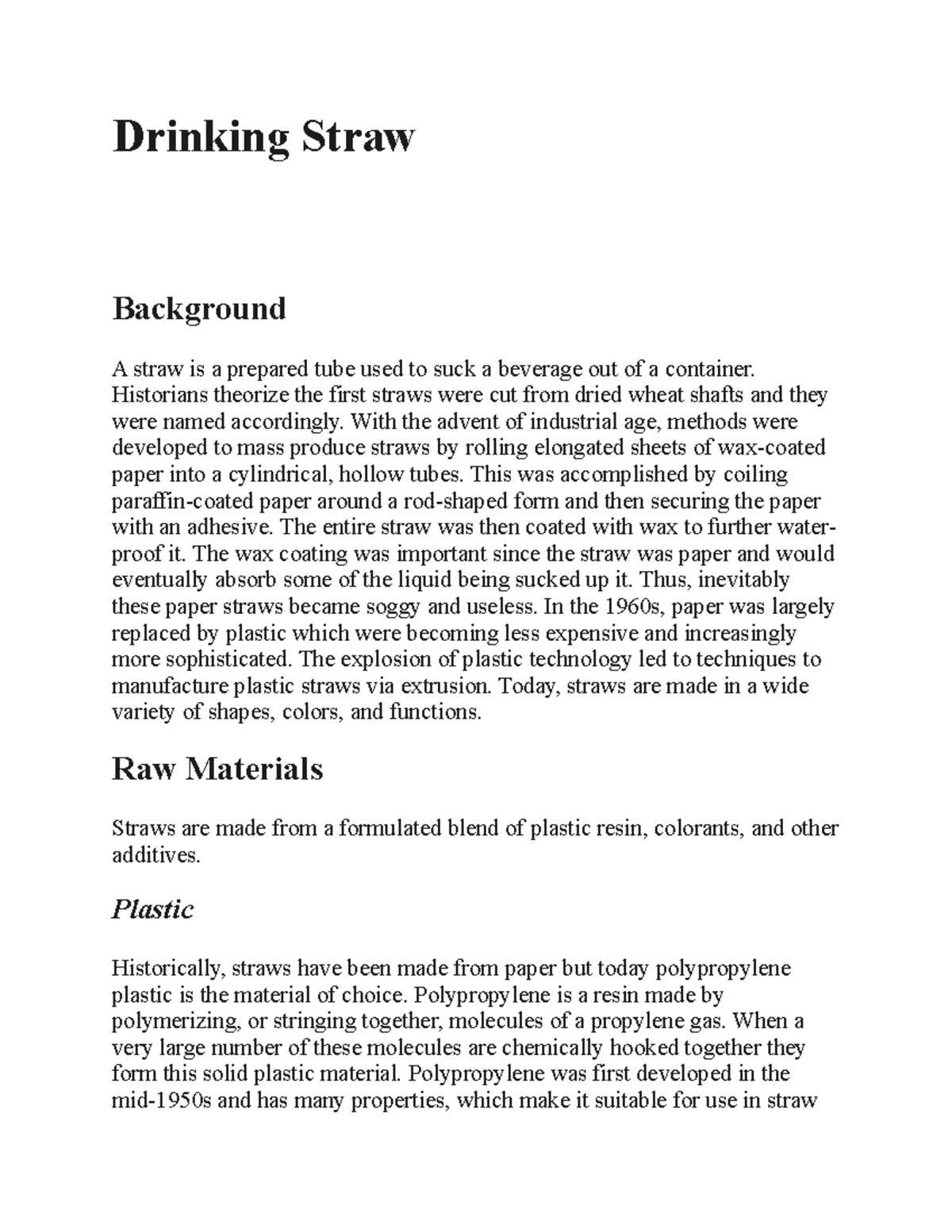 Pitillo plastico - N/A - Drinking Straw Background A straw is a ...