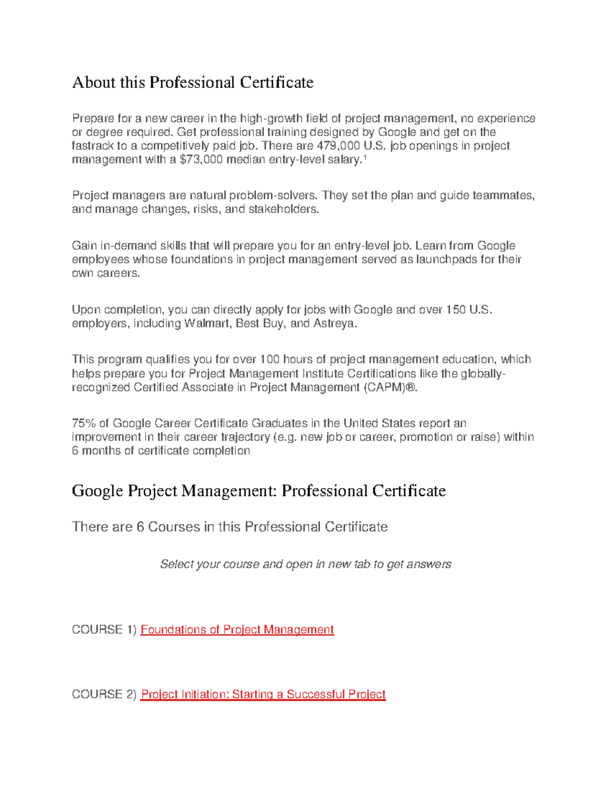 About this Professional Certificate - About this Professional ...