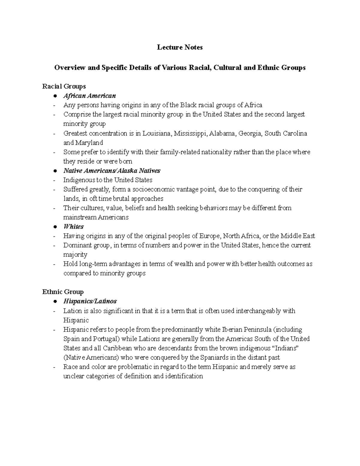 - Unit 3 Lecture - Lecture Notes Overview and Specific Details of ...