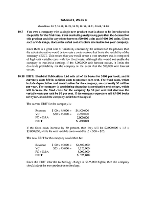 AFIN2053 Tutorial 2 Questions and Answers - AFIN2053 Tutorial 2 ...