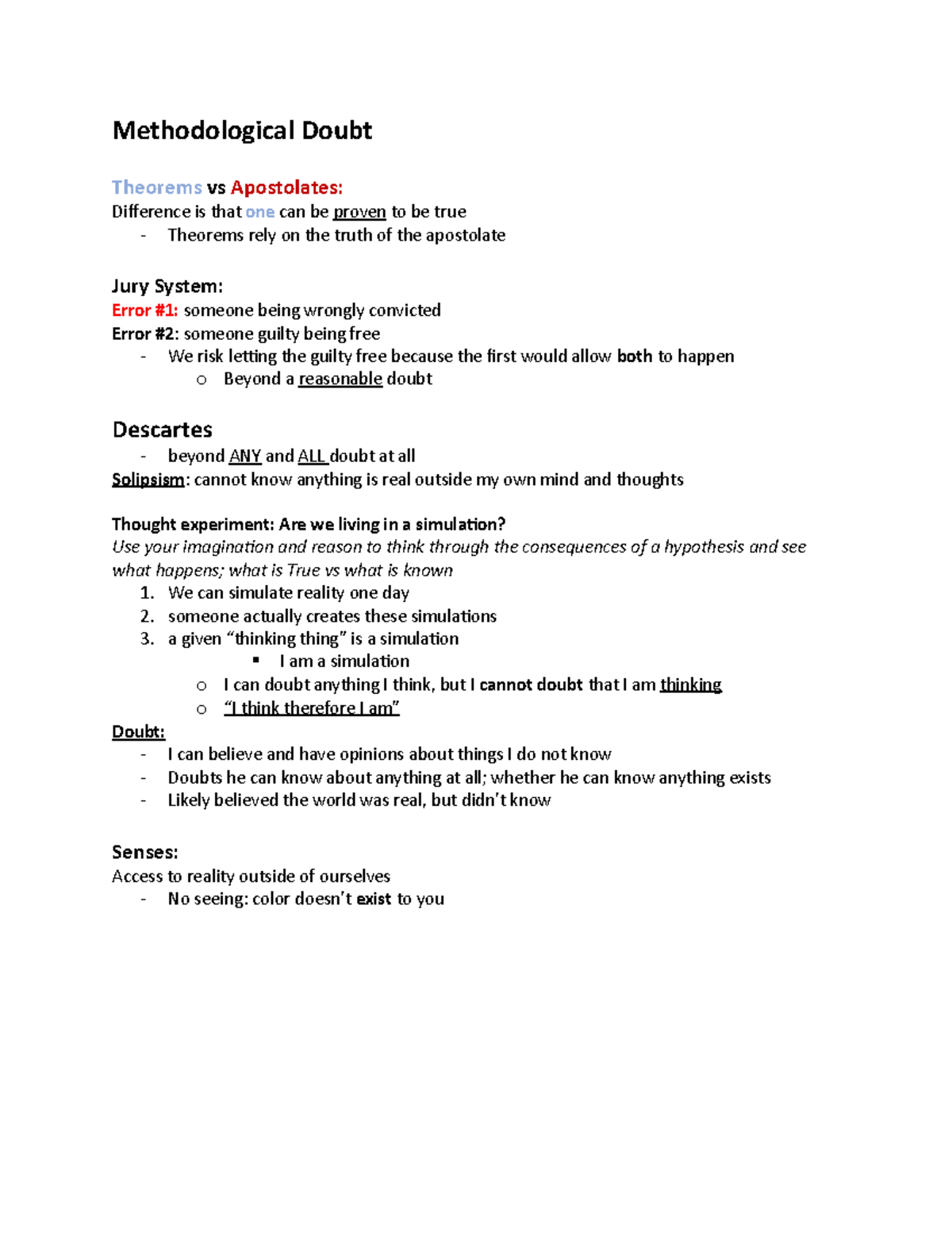 3.2 Doubt - Prof. John ZAK - Methodological Doubt Theorems vs ...