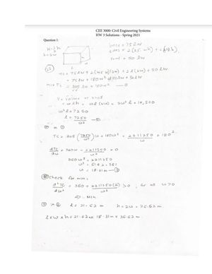 Homework 3 answers (part3) - CEE 3020 - Studocu