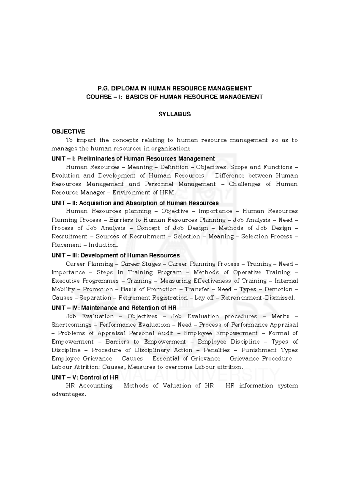 Basics Of Human Resource Management Nbgh P DIPLOMA IN HUMAN RESOURCE basics-of-human-resource-management-nbgh-p-diploma-in-human-resource