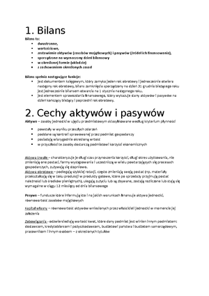 Bilans - aktywa pasywa, załącznik nr 1 - pełny - BILANS - AKTYWA w ...