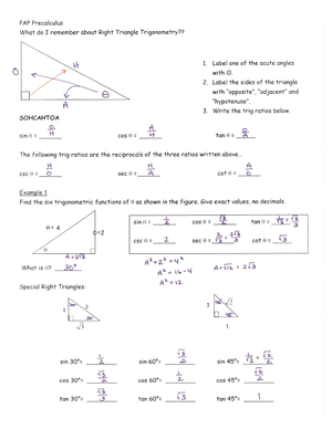 Keys to Angles and Their Measures - MATH 2014 - Studocu